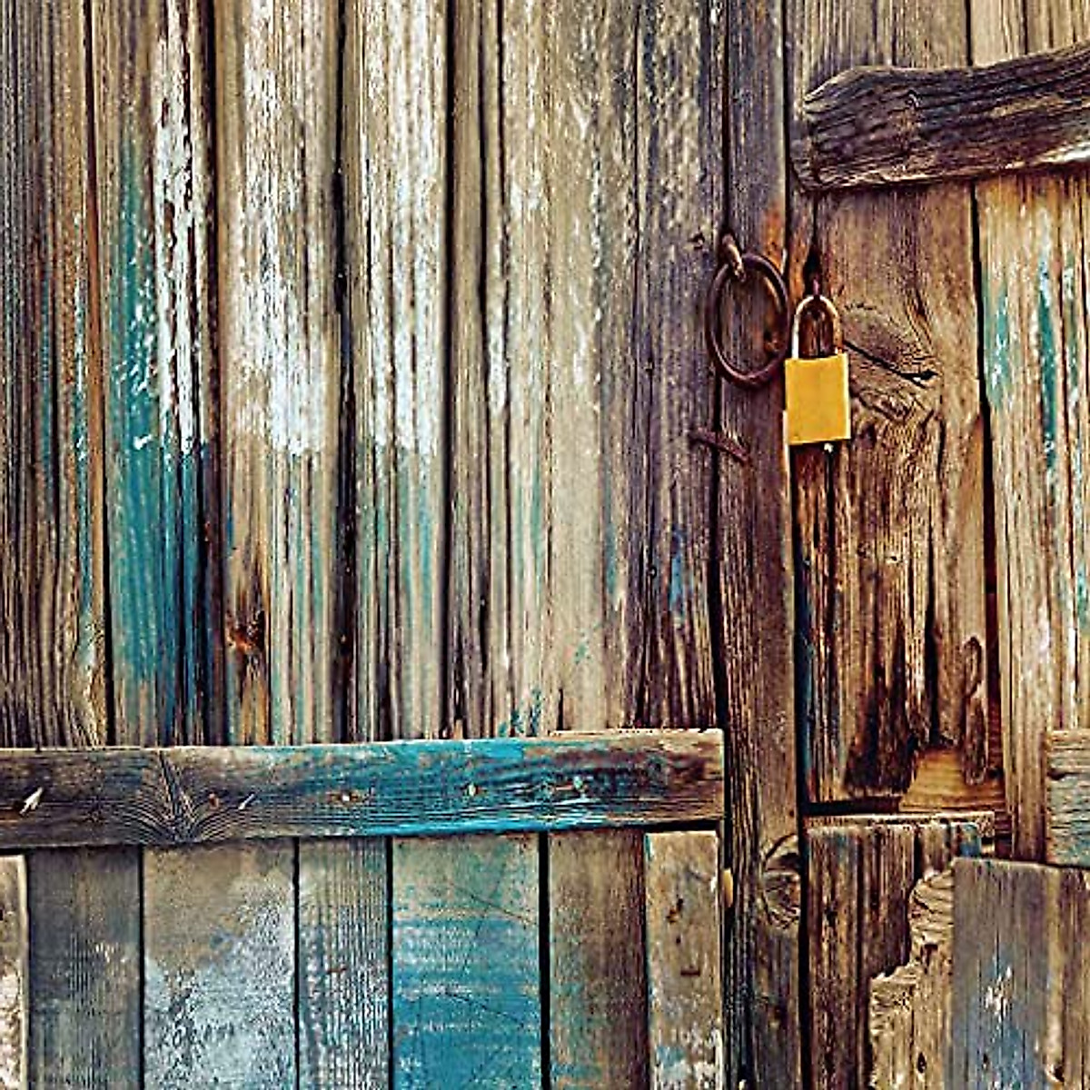 NARBOR Soft Fleece Throw Blanket - Fluffy Microfiber Solid Blankets for Bed and Couch Double/Single Size - 59X79Inch Wooden Door Print Printed Flannel Blanket for Bed, Couch and Sofa