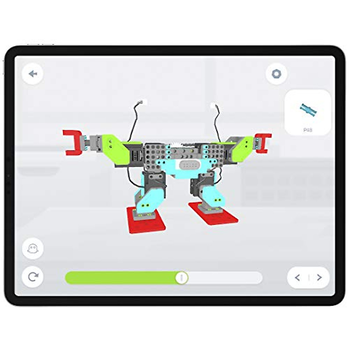 JIMU ROBOT UBTECH MeeBot 2.0 App-Enabled Building and Coding STEM Robot Kit (390 pcs)