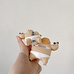 VARWANEO Earphone Case for AirPods 1&2, 3D Cute Fun Cool Powerful Lose Weight Baby Boss Soft Silicone Design, Portable&Shockproof Airpods Cover, for Apple Air pod 2&1 Charging Case (Lose Weight Baby)