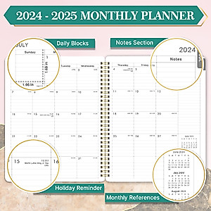 2024-2025 Planner - Academic Planner 2024-2025, Jul. 2024 - Jun. 2025, 8'' x 10'' Planner 2024-2025 Daily Weekly and Monthly, Planners 2024-2025 for Women with Functional Pages