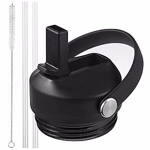 Straw lid for Yeti Rambler 18 26 36 64 oz,Replacement Straw Cap for Yeti 18oz 26oz 36oz 64oz Rambler Lid with Straws and Soft Handle