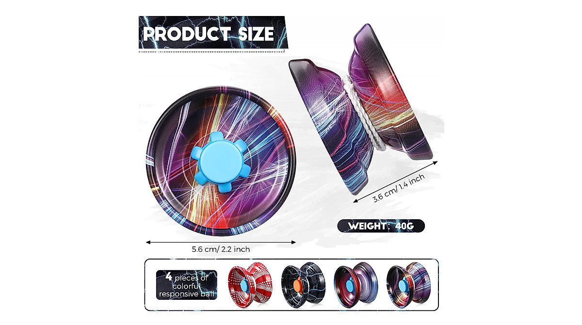 Shop 4-Piece Alloy Responsive Yoyo Set for All Ages