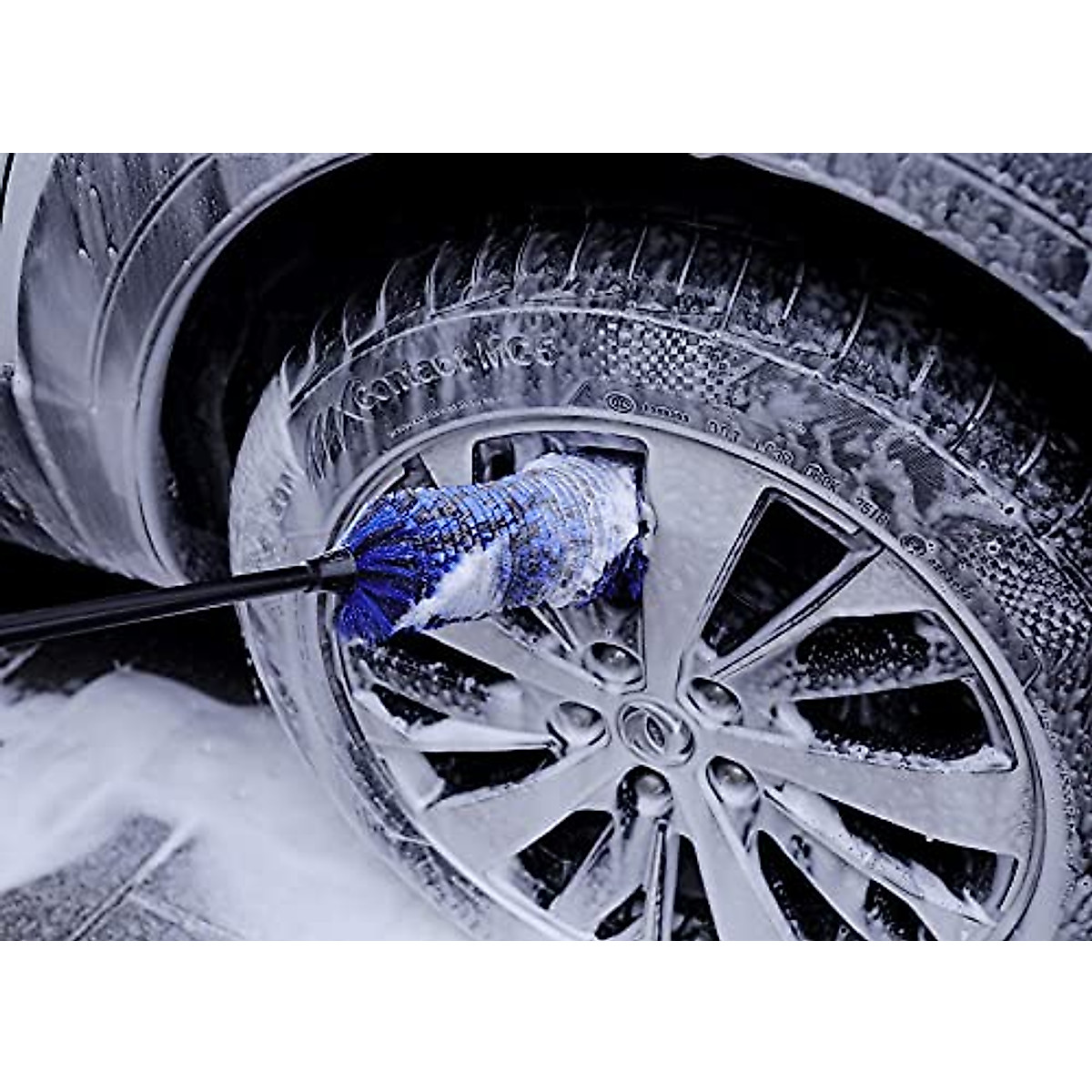 Car Wheel Brush Wash Kit - Soft Wool Tire Brush Ultimate Car Detailing Brushes Multifunctional Tire & Wheel Tools Cleaning Brush 3 Pack