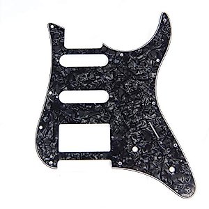 Guitar Pickguard For YAMAHA Pacifica EG 112 PAC112V, 4Ply Black Pearloid