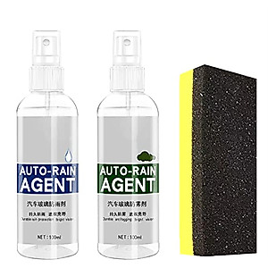 IPQYIHF 2Pcs Car Glass Anti-Fog Rainproof Agent, Car Glass Waterproof Coating Agent 100ml