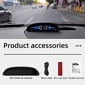 Universal Digital GPS Speedometer Car HUD Head Up Display Multifunction GPS Speed Meter White 0