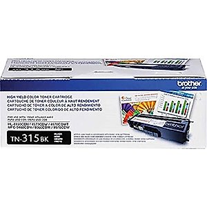 Brother Genuine TN-315BK (TN315BK) High Yield Black Laser Toner Cartridge 2-Pack