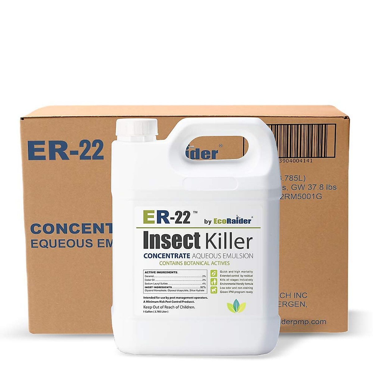 EcoRaider Professional Insect Killer CE (Concentrte) for Bed Bugs, 100% Efficacy Also Kills Eggs and Resistant Strains, Extended Residual, Green and Non-Toxic