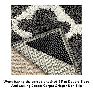 Native American Area Rug and 4 Pcs Non Slip Rug Tape for Floors Tiles Combo, Southwest Area Rugs, Southwest Design Rug, Geometric South West Pattern, c127 Modern Rug Home Décor, 5x8 ft