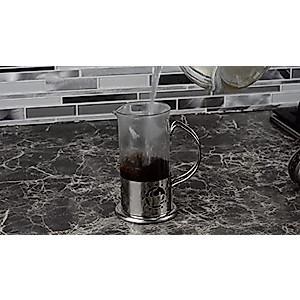 French Press Single Serving Coffee Maker, Small Affordable Coffee Brewer with Highest Filtration, 1 Cup Capacity (12 fl oz/0.35 liter)