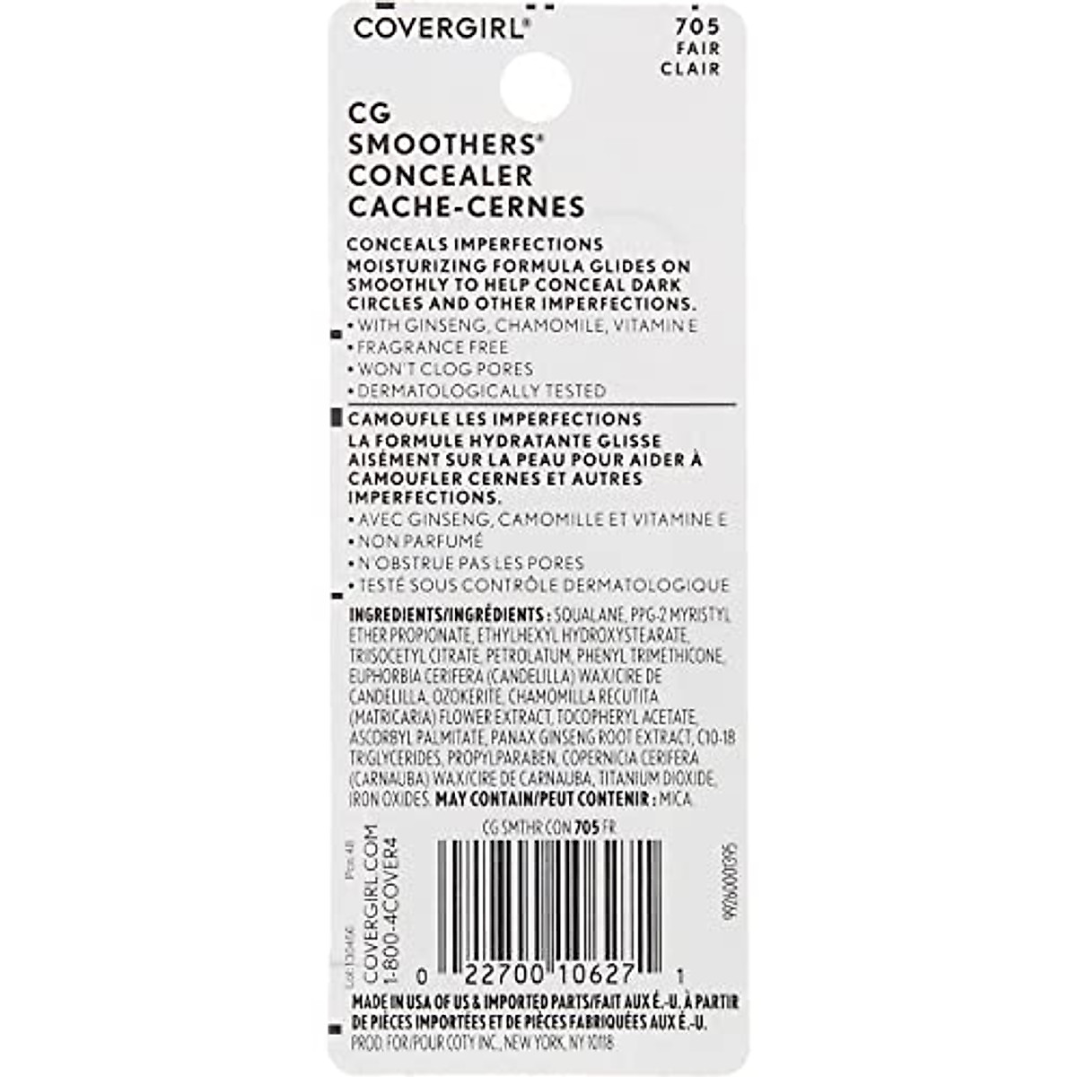 CoverGirl Smoothers Moisturizing Concealer, Light