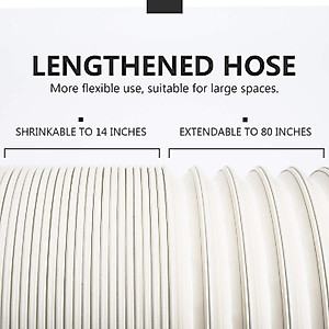 YoleShy Portable Air Conditioner Exhaust Hose 5.9 Inch Diameter AC Hose with Anti-Clockwise Thread 80 Inch Length Compatible with Delonghi and More