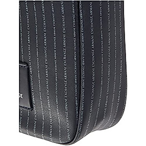 A|X ARMANI EXCHANGE mens Eco-leather Bag Crossbody, Blue, Medium US