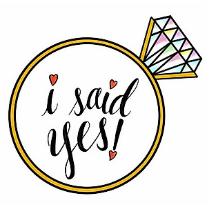 CafePress I Said Yes Ring Mugs Ceramic Coffee Mug, Tea Cup 11 oz