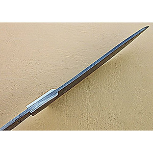 BB-456, Handmade Damascus Steel 12 Inches Full Tang Chef Knife with Stainless Steel Bolster (Blank Blade)