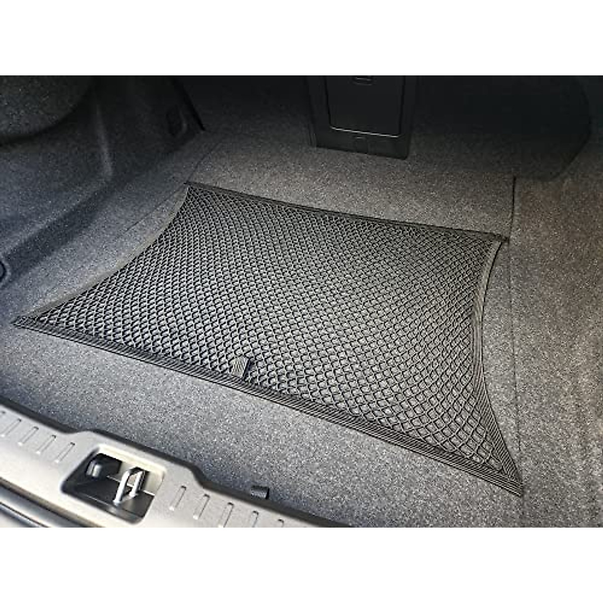 Floor Style Automotive Elastic Trunk Mesh Cargo Net for Volvo S60 B5-2019-2024 - Premium Trunk Organizer and Storage - Luggage Net for Sedan - Car Organizer for Volvo S60 T8