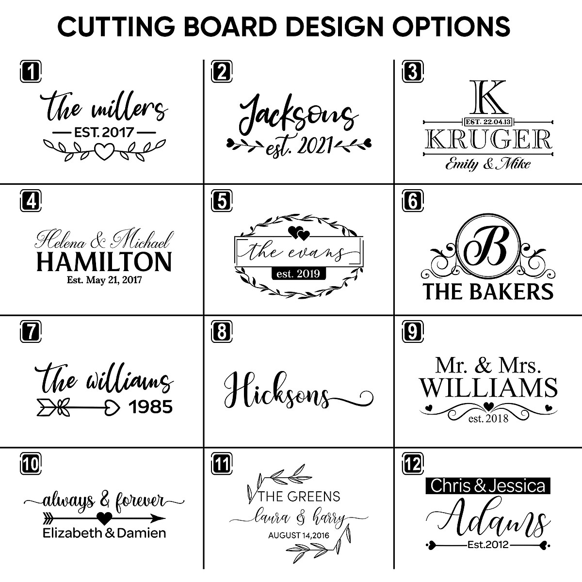 Personalized Charcuterie Board Custom Mr Mrs Cutting Board Arched Wood Engraved Walnut Cutting Board