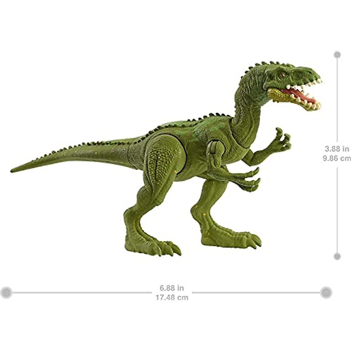 Mattel Jurassic World Dinosaur Action Figure Masiakasaurus, Fierce Force Dino Toy with Single Strike Feature, Posable Joints