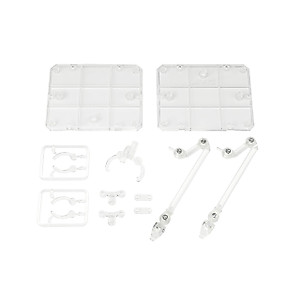 TAMASHII NATIONS Stage Act. 4 for Humanoid Stand Support (Clear) (2 Stands) - Bandai Spirits Official SHFiguarts Stand