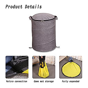 Gifmore Toy Storage Organizers and Play Mat for Kids, Toy Storage Bins for Building Bricks & Blocks, Foldable Canvas Toys Bag for Boys and Girls