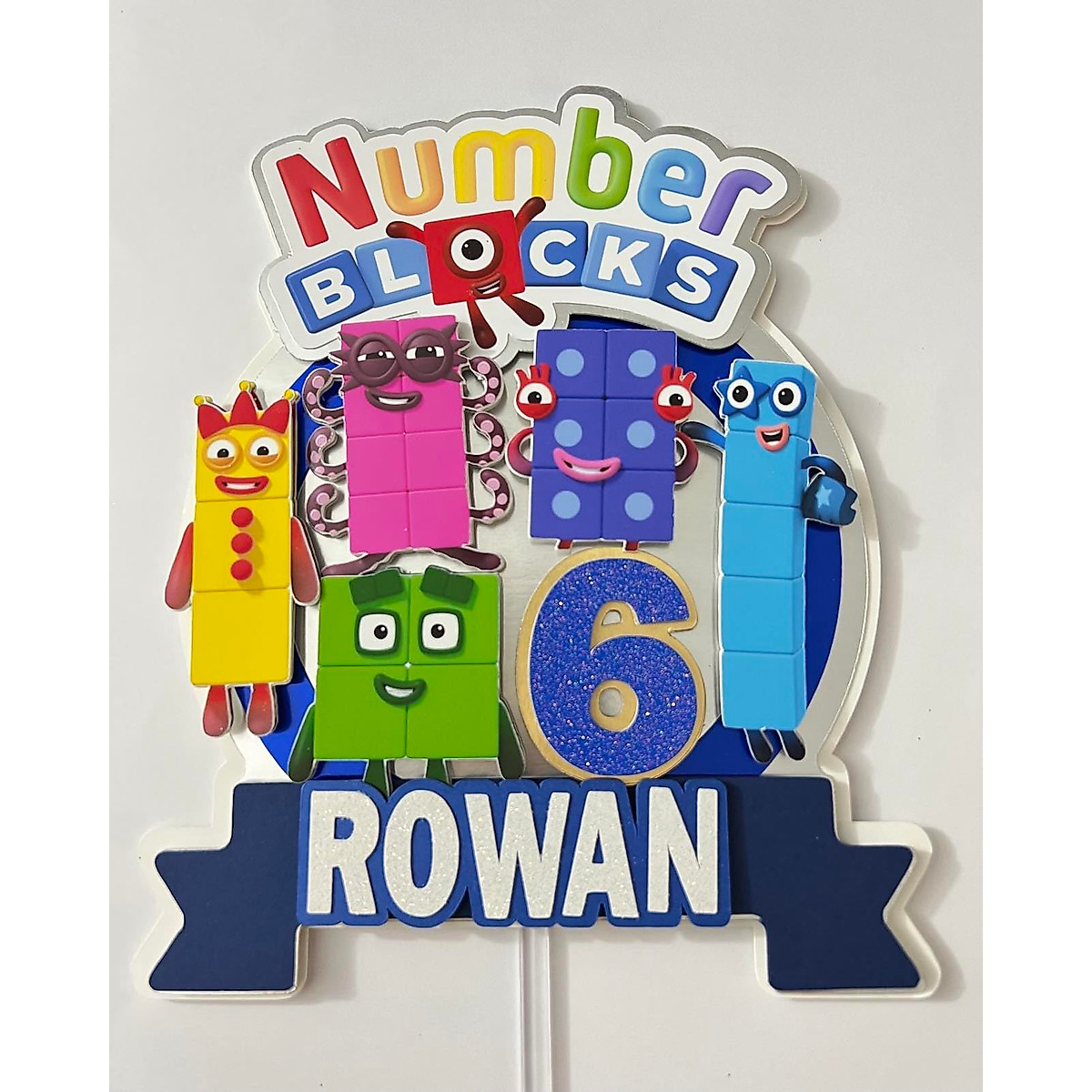 Number Blocks Cake Topper