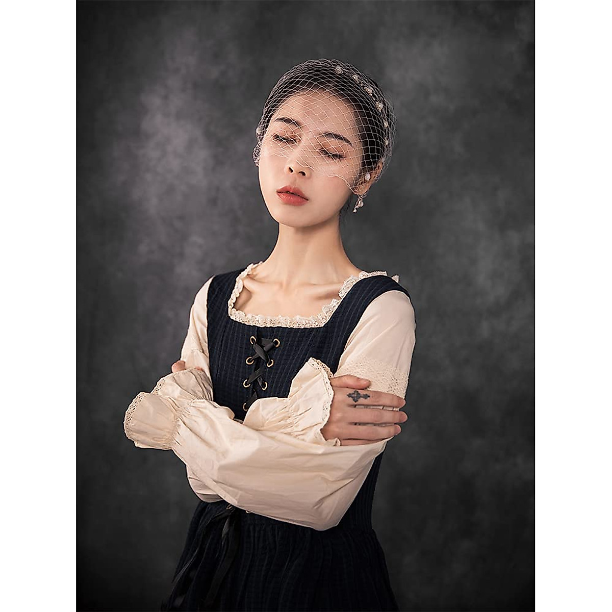 Kate 5x7ft/1.5x2.2m Dark Backdrop Black Abtract Texture Portrait Photo Backgrounds Photography Studio Props