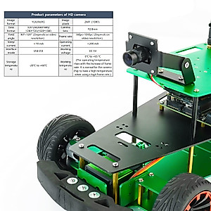 Yahboom AI Robotic Car Chassis kit Autopilot Training Ackerman Structure Learning Teaching Research Python Programming ROS Adults (R2L Standard Ver without Jetson Nano)