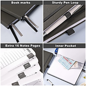 2024-2025 Planner - Academic Planner 2024-2025, Jul.2024 - Jun.2025, 8.25" x 5.75", 2024-2025 Planner Weekly & Monthly with Tabs - Grey