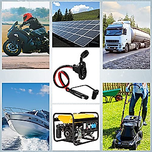 Flutesan 4 Pieces Connector Quick Connector Harness Solar Weatherproof Socket Sidewall Port Solar Panel Mount Flush Mountable Connector for Solar Generator Battery Charger