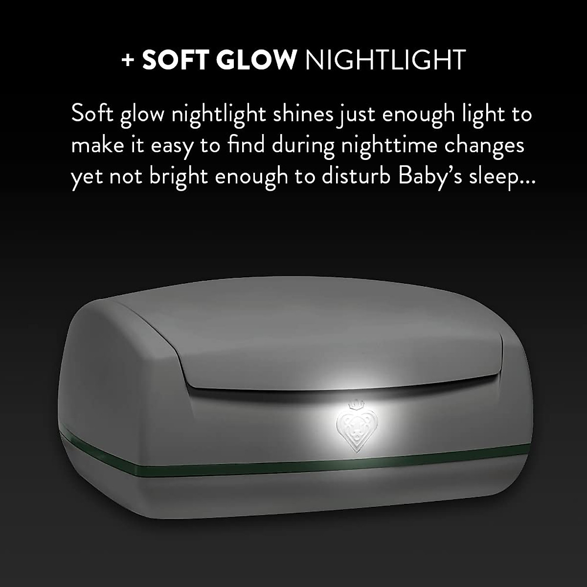 Prince Lionheart Warmies Wipes Warmer Designed for Reusable Cloth Wipes | Soft Glow Nighlight | Includes 1 everFRESH Pillow and 4 Warmies Cloth Wipes