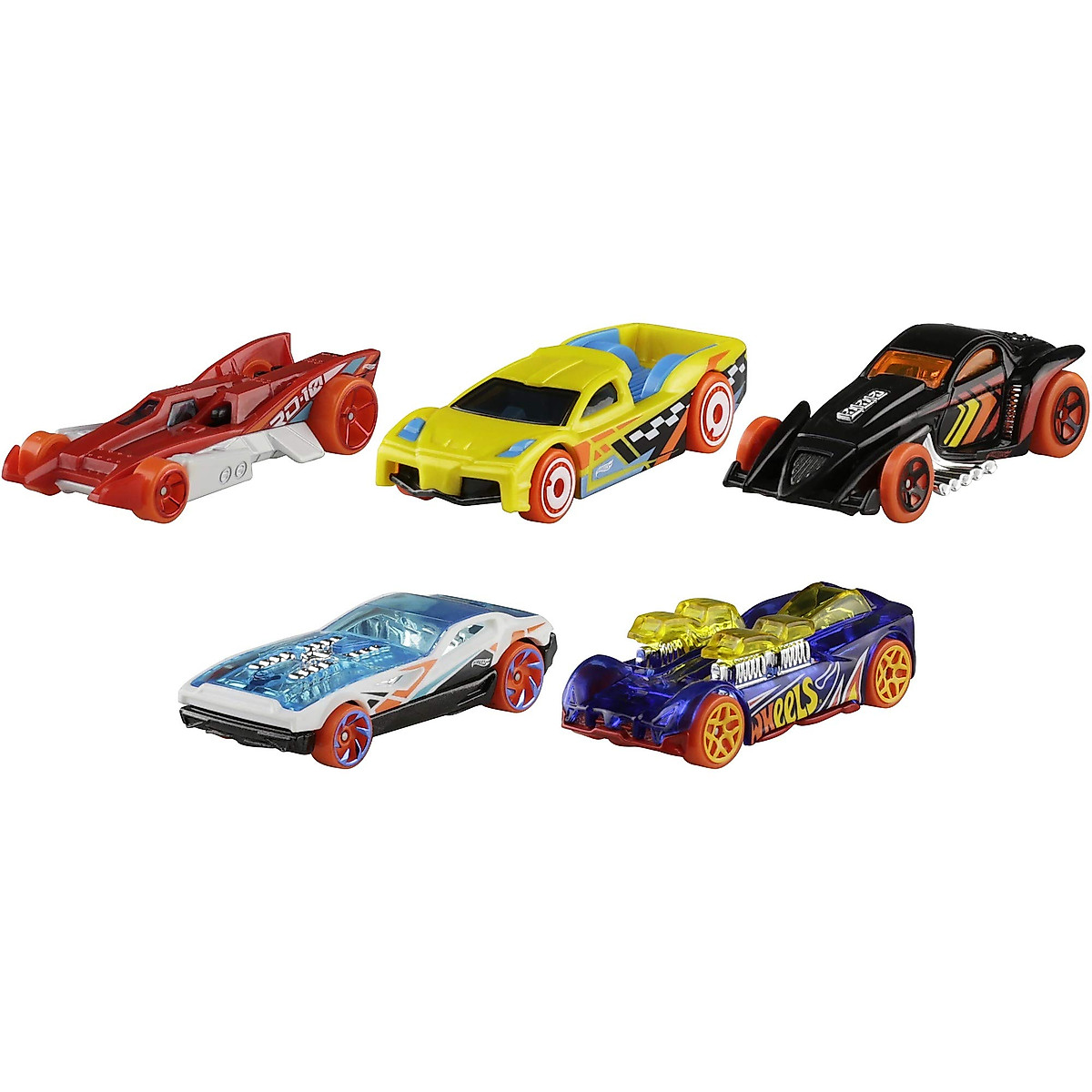 Hot Wheels Track Bundle City Track Builder X-Raycers 5-Pack 1:64 Scale Die-Cast Cars Collectors of All Ages Colorful Graphics Exclusive Great Gift Idea 3 Years and Older
