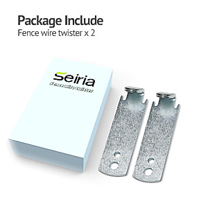 Seiria Fence Wire Twister for T Post Clips, Time Saver Barb Wire Fence Tools Easy to Use Strong Enough to Twist Any Fencing Wire (2 Pack)