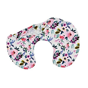 JYPromise 2 Pack Nursing Pillow Covers, Nursing Pillow Slipcovers for Breastfeeding Moms, Soft and Stretchy Safely Breastfeeding Pillow Cover for Infant & Baby Girl (Floral 1)