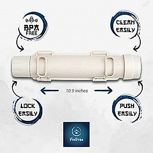 VinDrea Sushi Making Kit For Beginners - Bazooka Roller Kits - Bamboo Rolling Tools - Easy DIY Sushi Maker Set - A Fun Way To Make Your Own Sushi At Home - Enjoy Homemade Sushi With Kids - Gift Sets