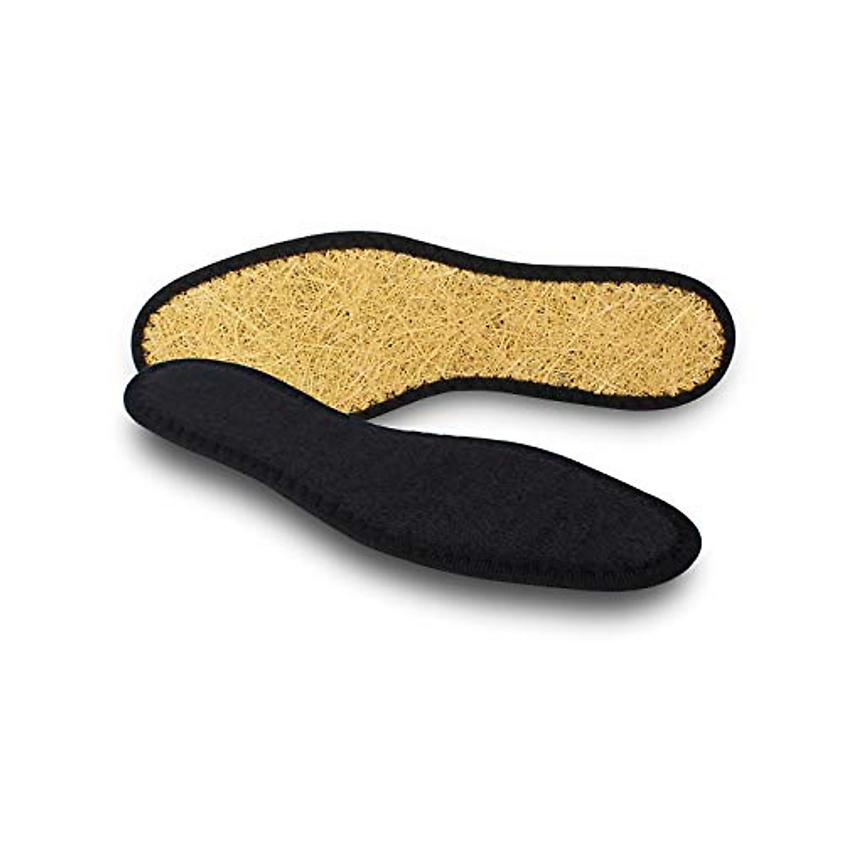 pedag Deo Fresh Natural Terry Cloth & Sisal Insoles, Handmade in Germany, Fully Washable, Perfect for Keeping Feet Dry and Fresh in The Summer, US W8 / EU 38, Grey, 3 Pair