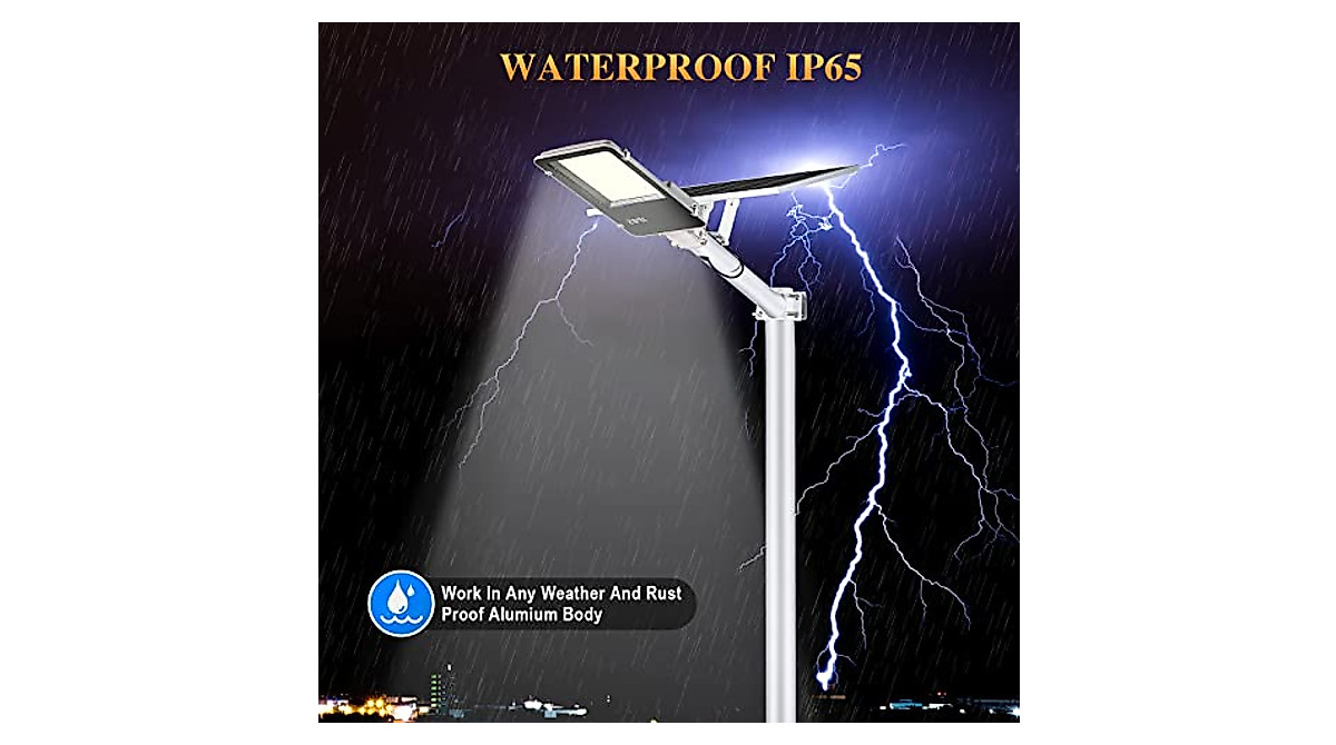 Wattake 1000W Solar Street Light - Ultra Bright & Waterproof