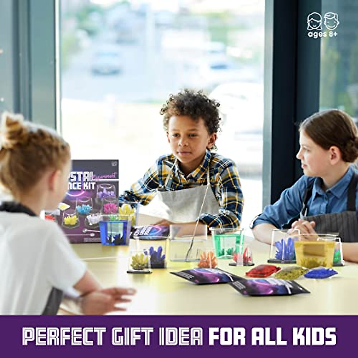 Crystal Growing Kit for Kids - Science Experiments Gifts for Boys & Girls Ages 8-14 Year Old - Discovery STEM Toys for Kids & Teen Age Boy/Girl Arts & Crafts Kits - Cool Educational Ideas