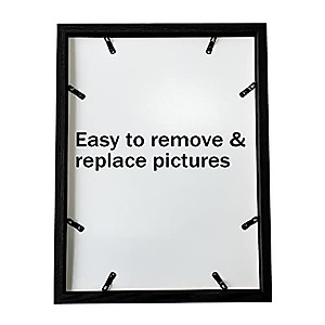 Custom Canvas Prints With Your Photos for Pet Family Photo Prints Personalized Canvas Framed Wall Art (Wood Black, 10" x 8")