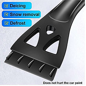 nyatek Extendable Ice Scraper Snow Brush for Car Windshield Detachable with Ergonomic Foam Grip for Car SUV Truck 360 Degree Rotation Car Accessories