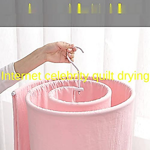 NC Air Quilt Tools Snail Clothes Hanger Home Balcony Round Creative Trending Rotating Coat Hanger Spiral Drying Rack