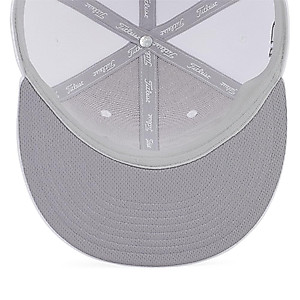 Titleist Tour Elite Flat Bill Golf Hat White/Black One Size Fits Most