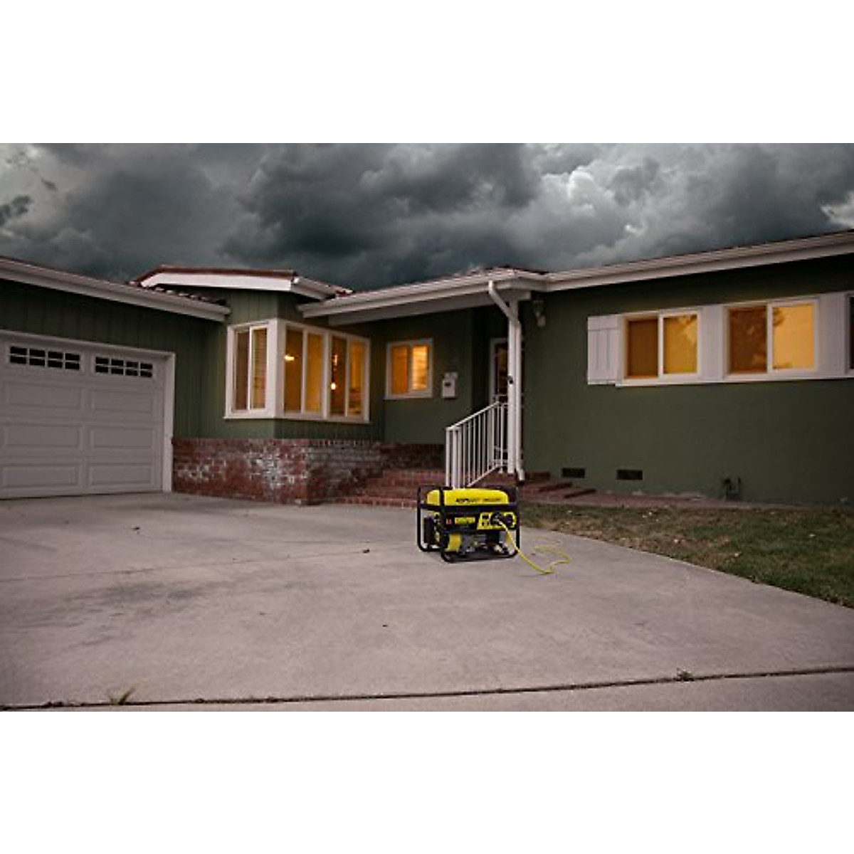 Champion Power Equipment 100555 4375/3500-Watt RV Ready Portable Generator, Yellow/Black, CARB