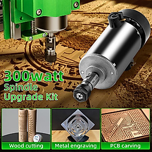 FoxAlien x WoodMads WM-3020 CNC Router for Metal Caving, 300W Spindle Linear Rails and Ball Screws 3-axis Milling Engraving Machine for Aluminum Copper Wood Acrylic