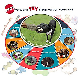 SPOT Vermont Style Fleece Bone Dog Toy - Soft Squeaky Plush Comfort Toy for Small and Medium Dogs and Puppies, Ideal for Light Chewers, 9 inch