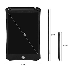 LCD Writing Pad for Kids & Adult with Bag,Remarkable Tablet Digital Notebook & Notepad,LEYAOYAO Electronic Colorful Drawing Tablet 8.5-Inch for Boys Girls at Home,School and Office (Black)