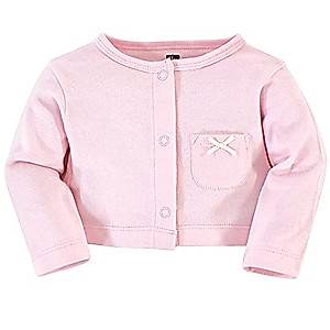 Hudson Baby Infant and Toddler Girl Cotton Dress and Cardigan Set Enchanted Forest, 3-6 Months