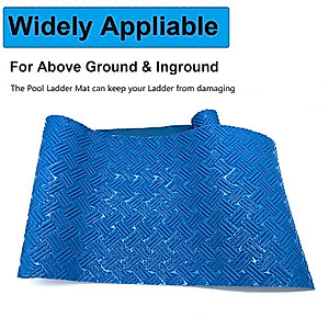Blue Wave Swimming Pool Ladder Pad - Non-Slip Designed for Above Ground Pool Liner Protection - Step Mat (36 * 9 Inch)