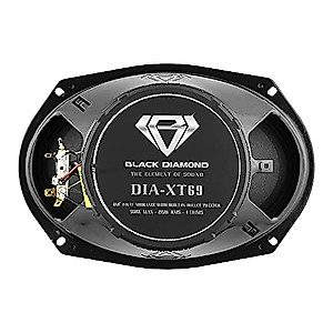 BLACK DIAMOND DIA-XT69 6 x 9 Inches Car Audio Mid-Range Loudspeaker with Built-in Bullet Tweeter 4-Ohm 550 Watts (1 Speaker)
