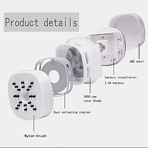 ODISTAR Desktop Vacuum cleaner,Mini table dust sweeper Energy Saving,High endurance up to 400 mins,Cordless&360º Rotatable Design for Cleaning Hairs,Crumbs,Computer Keyboard of gifts for kids (black)