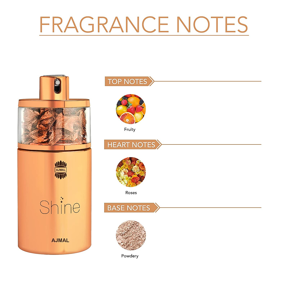 Ajmal Shine, 2.5 Oz For Women - Made in Dubai